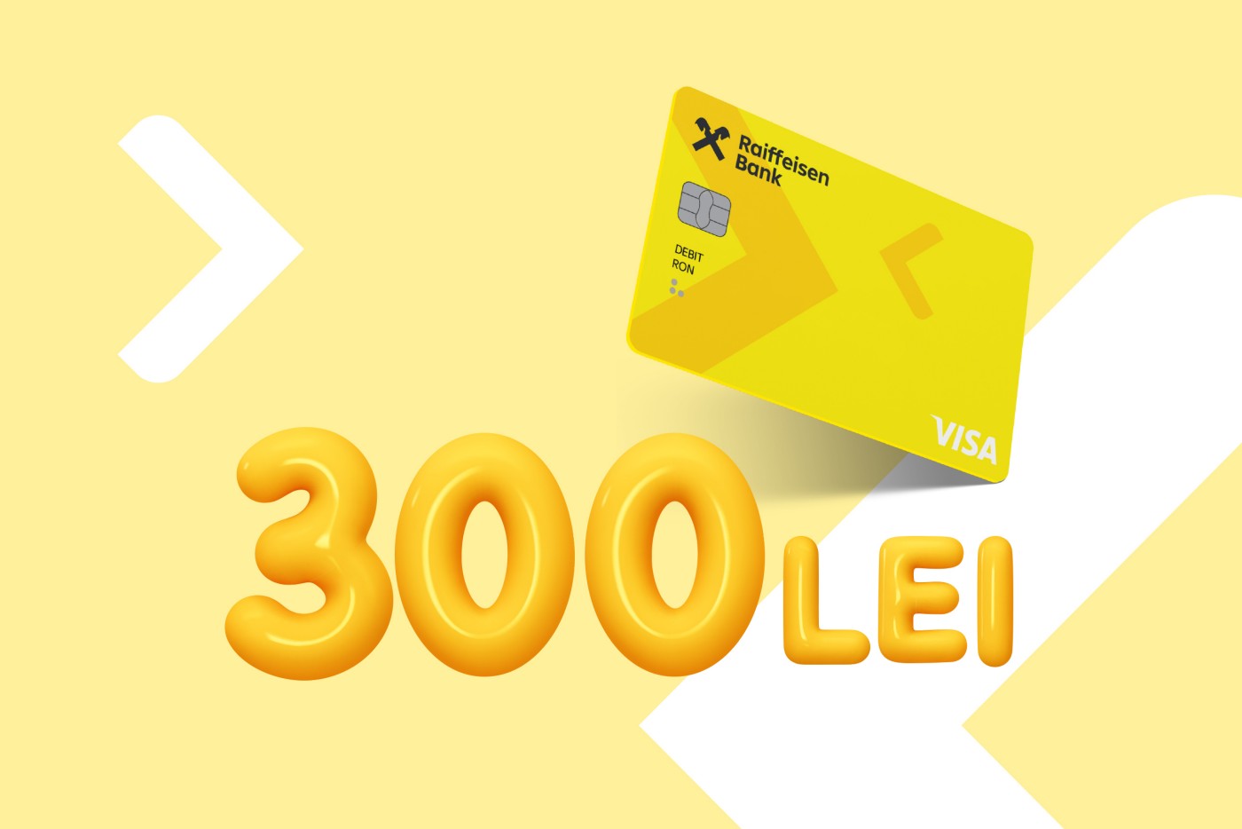 Câștigi încă 300 lei când îți alegi și un card de cumpărături.